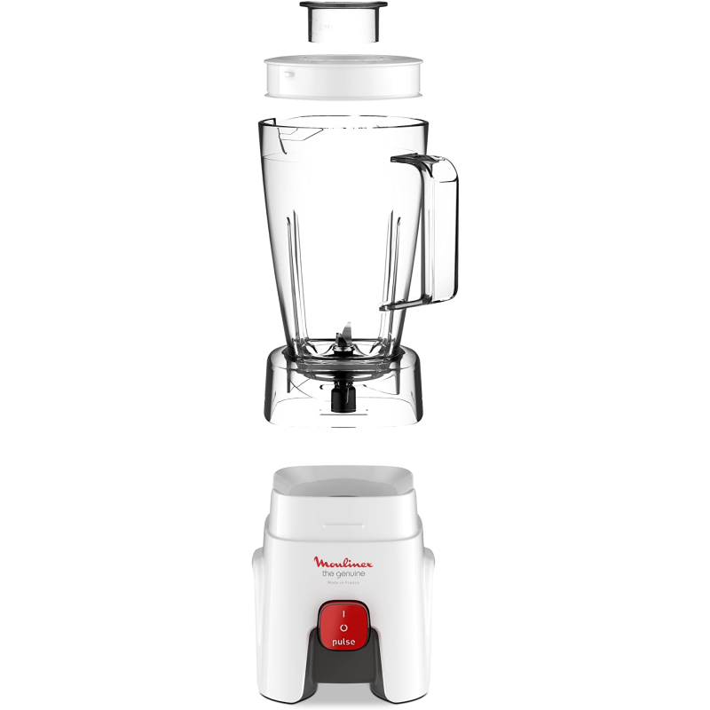 Moulinex Blender, 1.75Liter , 500Watt , White , LM242B25 – TOP Shop Egypt